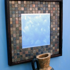 Slate Beveled Framed Mirror. 1 Inch Slate Mirror. Slate Framed Mirror ...