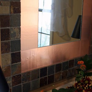 Copper Framed Mirror. Slate Framed Mirror. Slate & Copper Framed Mirror ...