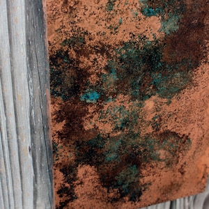 Light Copper Wall Art. Copper Patina Art. Copper Wall Decor. Metal Wall ...