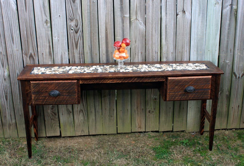 Narrow Desk. Narrow Computer Desk. Living Room Desk. Laptop - Etsy