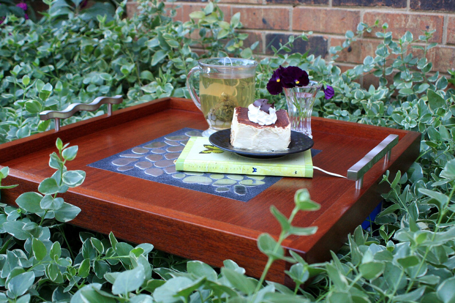 Modern Ottoman Tray. Stainless Mosaic Centerpiece. Red - Etsy
