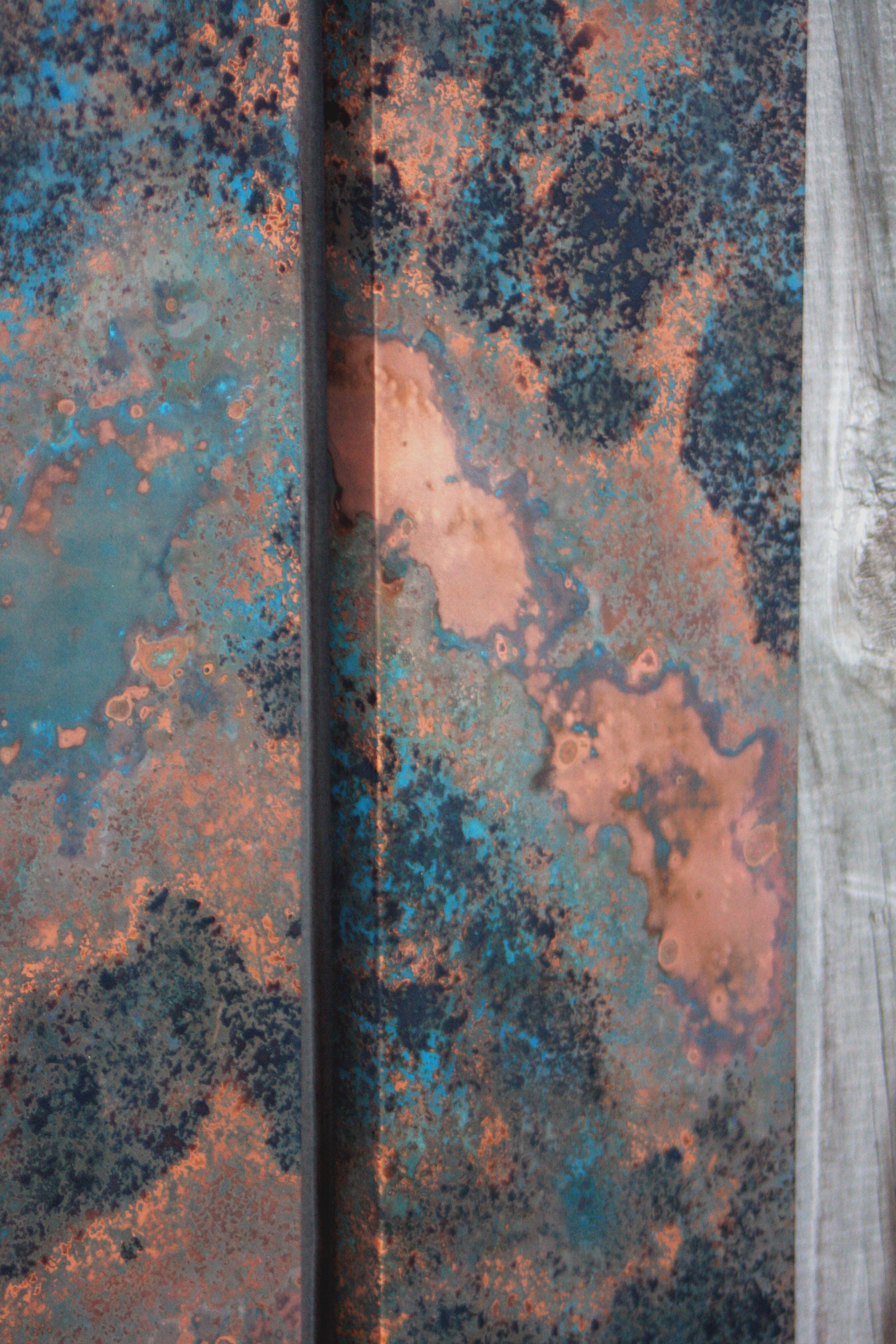Copper Abstract Art. Copper Wall Art. Copper Patina Art. Metal Wall Art ...