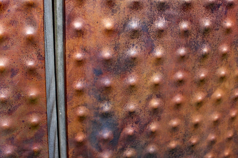 Hammered Copper Wall Art. Copper Patina Art. Hammered Copper Metal Art ...