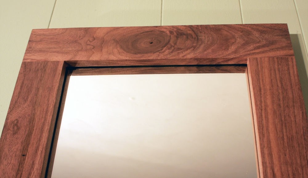 Full Length Walnut Framed Mirror. Walnut Vanity Mirror. Walnut | Etsy