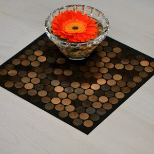 Octagon Tray. Copper Ottoman Tray. Round Ottoman Tray. Octagonal Copper ...