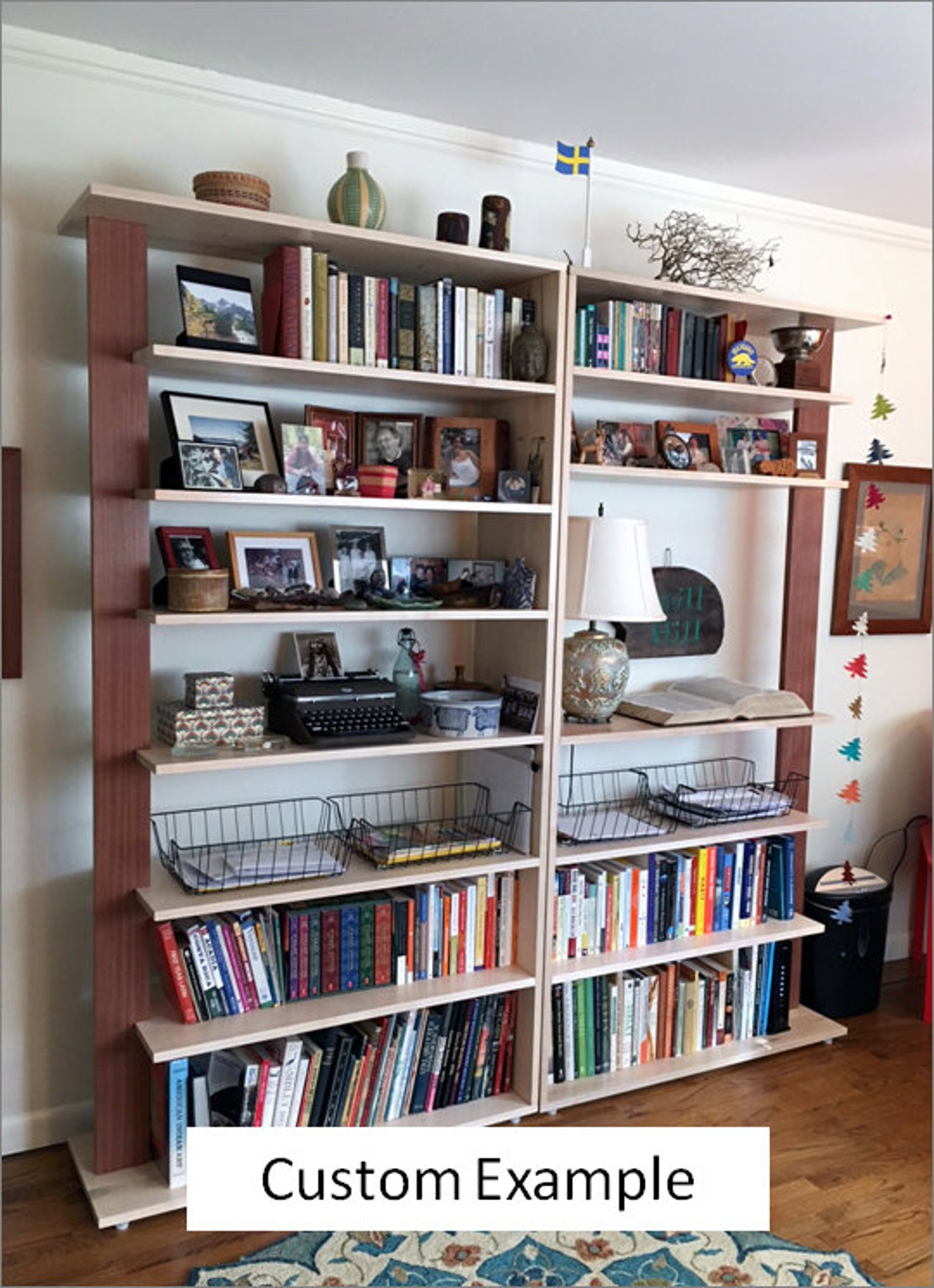 Bookcase. Maple Bookcase. Tall Bookcase. Maple Bookshelf. Tall | Etsy