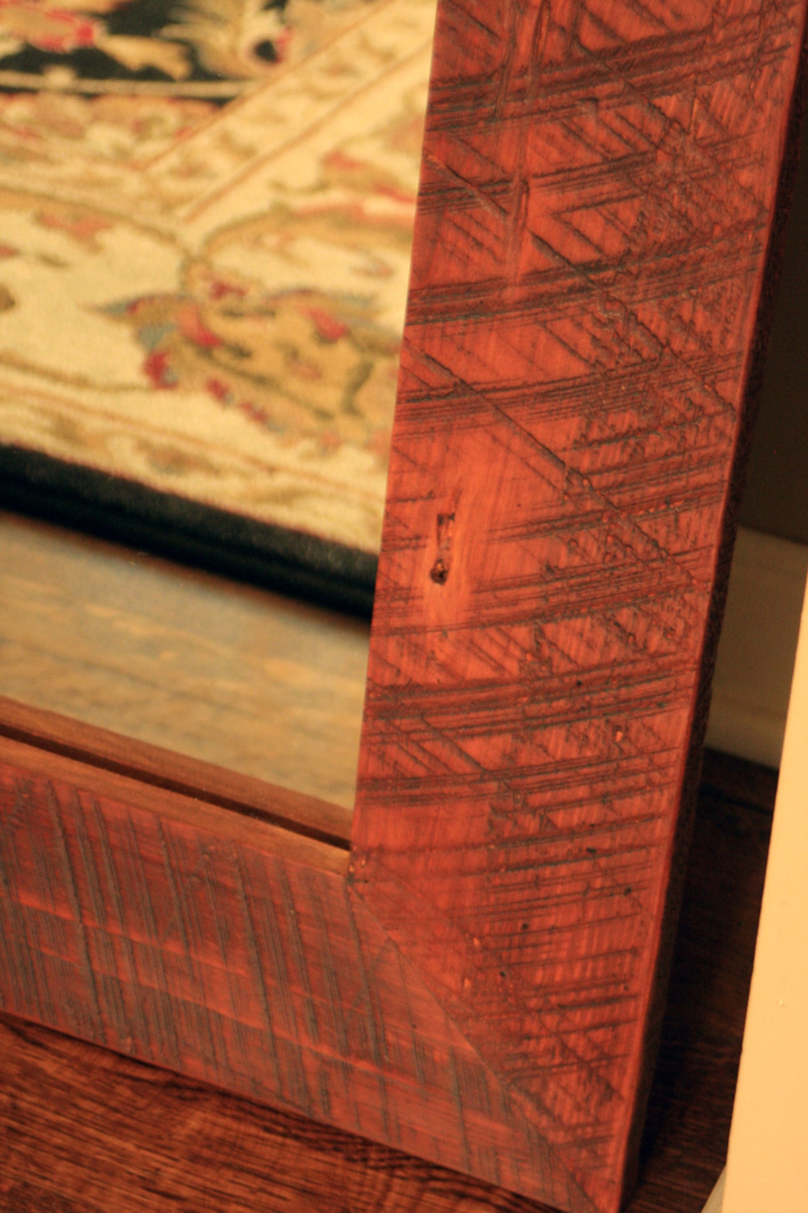 Chocolate Brown Framed Mirror. Reclaimed Wood Mirror. Framed | Etsy