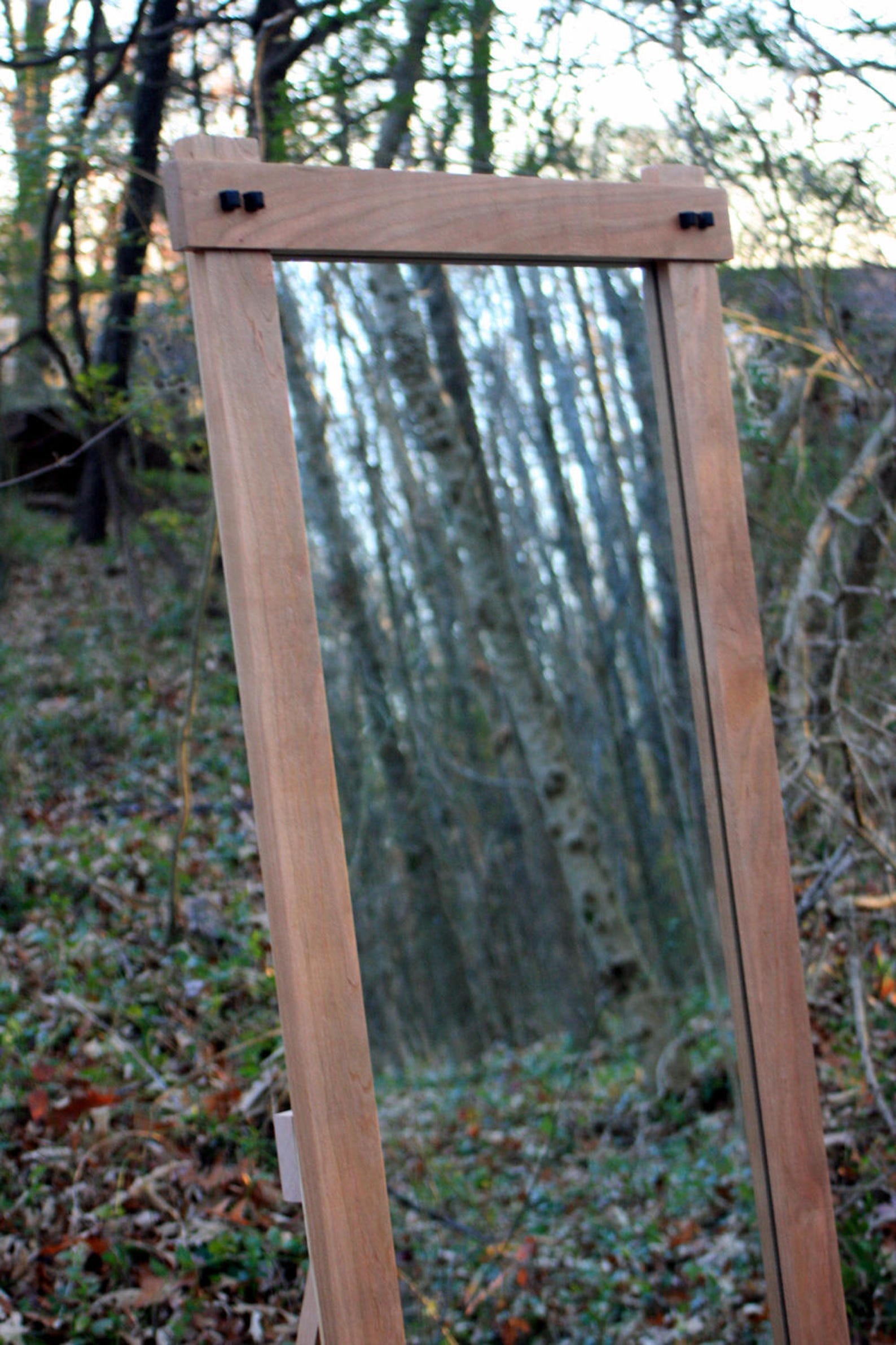 Cherry Floor Standing Mirror. Cherry Mirror on Stand. Cherry Full ...