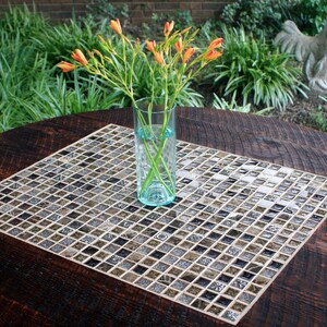 Round Dining Table. Round Mosaic Tile Kitchen Table. Four Person ...