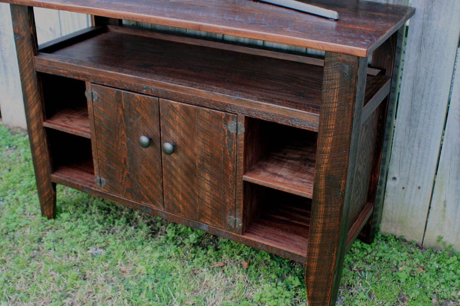 TV Stand. Entertainment Center. Rustic Media Center. Rustic TV | Etsy