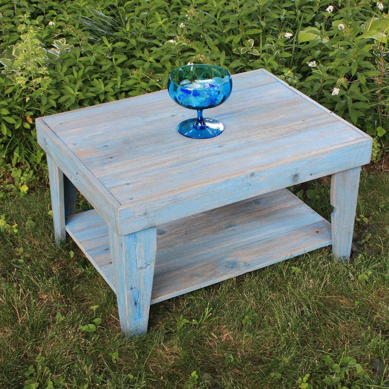 Blue Coffee Table - Etsy