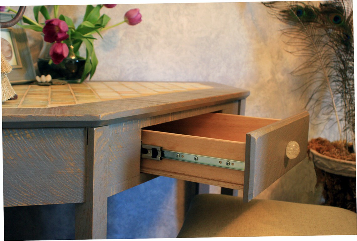 Corner Desk. Writing Desk. Lap Drawer Desk. Laptop Desk. - Etsy