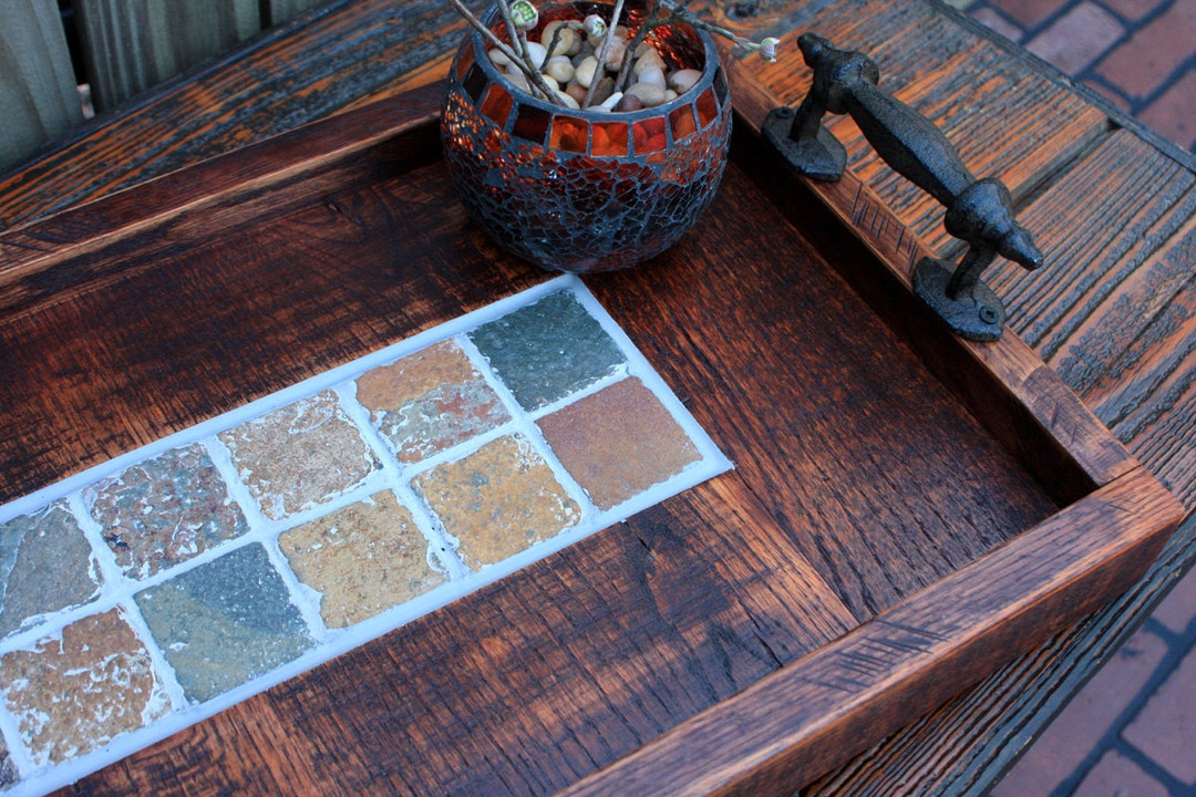 Serving Tray. Rectangular Ottoman Tray. Slate Serving Tray. Slate ...