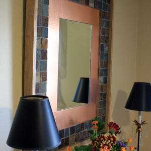 Copper Framed Mirror. Slate Framed Mirror. Slate & Copper Framed Mirror ...