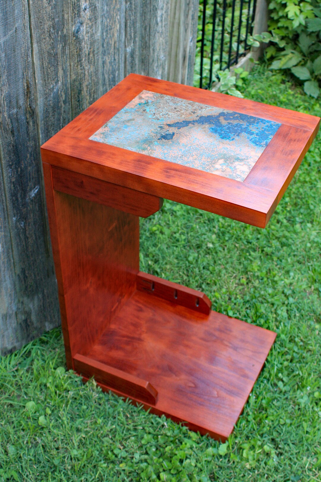 C Table. Copper Couch Table. Cherry Sofa Table. Cherry C Table. Copper ...