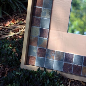 Copper Framed Mirror. Slate Framed Mirror. Slate & Copper Framed Mirror ...