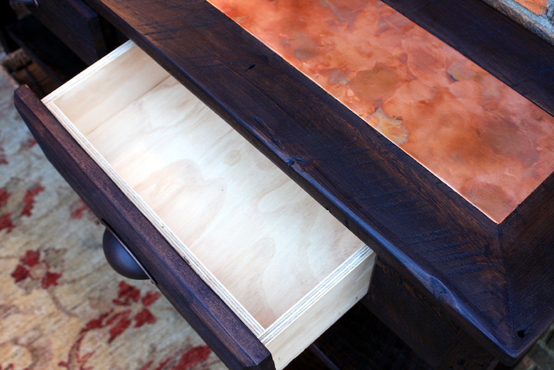 Console Table. Copper Sofa Table. Dark Sofa Table. Entry Table. Copper ...