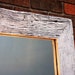 Distressed White Framed Mirror. 66 Inch Mirror. Weathered Framed Mirror ...