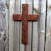 Wood Cross. Wooden Cross. Rustic Cross. Rustic Wooden Cross. Christmas ...
