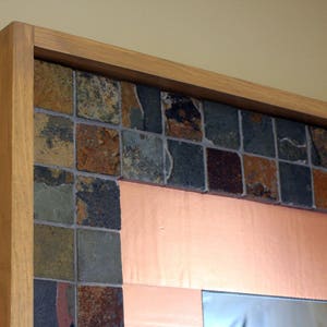 Copper Framed Mirror. Slate Framed Mirror. Slate & Copper Framed Mirror ...