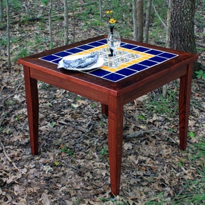Small Tile Kitchen Table. Talavera Tile Dining Table. Talavera ...