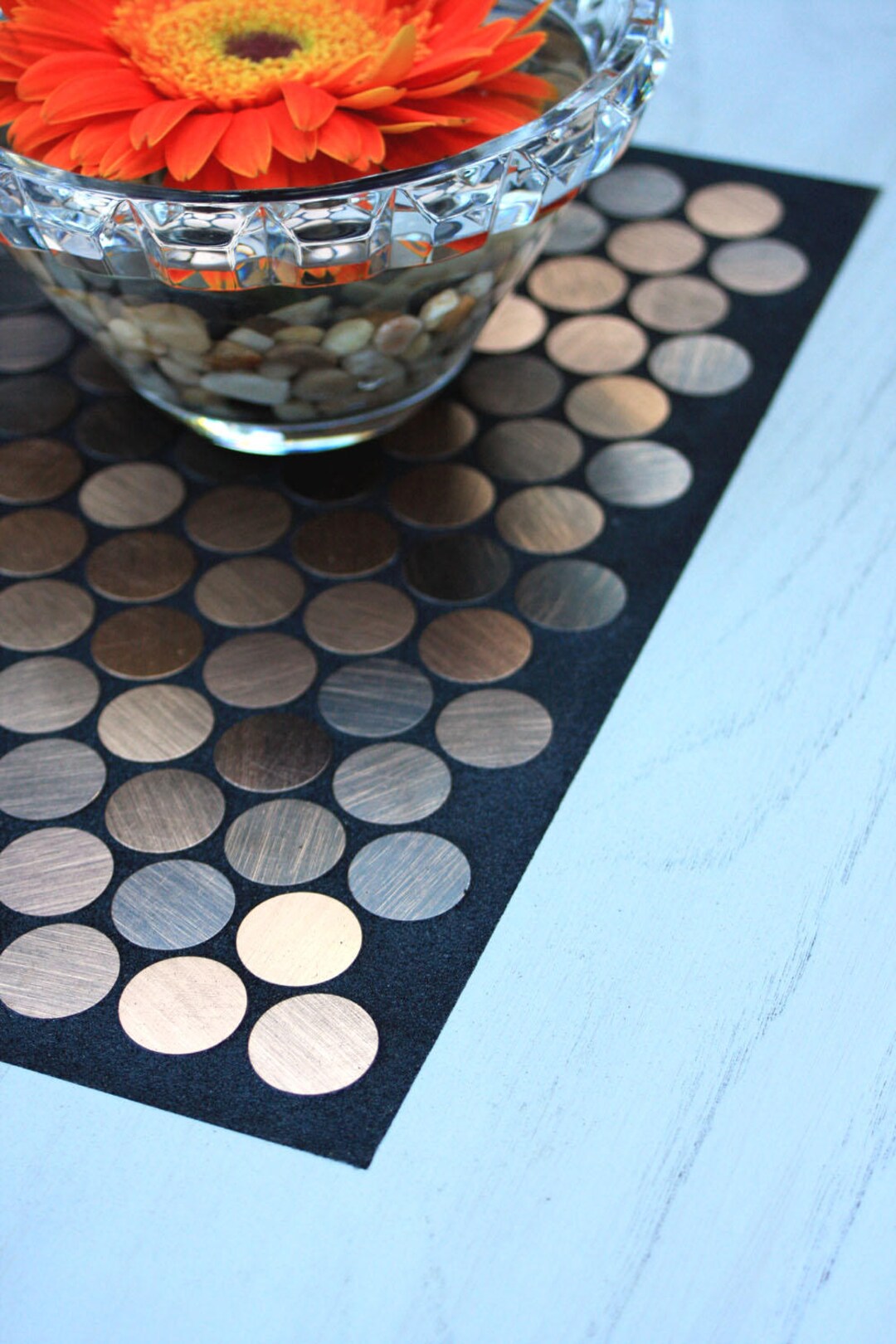 Octagon Tray. Copper Ottoman Tray. Round Ottoman Tray. Octagonal Copper ...