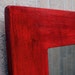 Red Framed Mirror. Antique Red Framed Mirror. Bright Red Framed Mirror ...