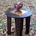 Round End Table. Round Side Table. Round Copper Top End Table. Flamed ...