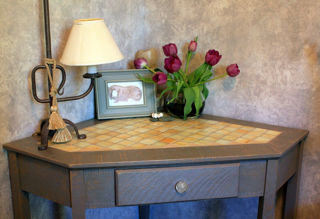Corner Desk. Writing Desk. Lap Drawer Desk. Laptop Desk. - Etsy