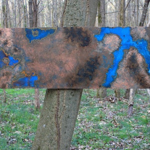 Very Large Copper Wall Art. Copper Patina Art. Copper Wall Decor ...