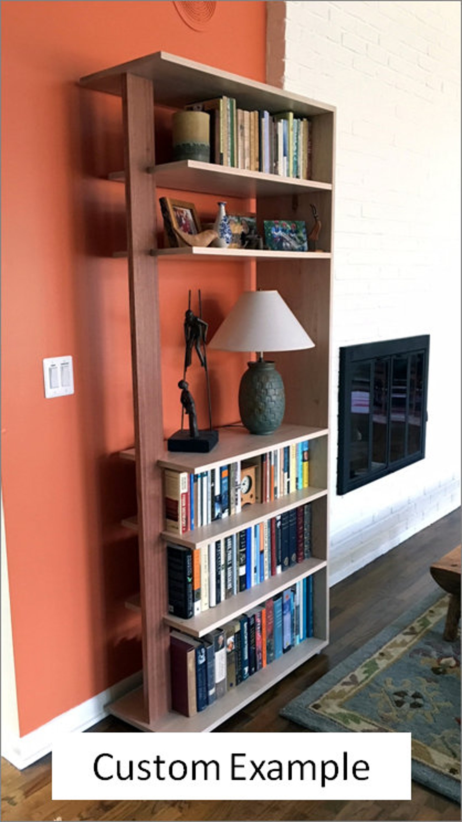 Bookcase. Maple Bookcase. Tall Bookcase. Maple Bookshelf. Tall - Etsy