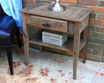 Rustic Side Table - Etsy
