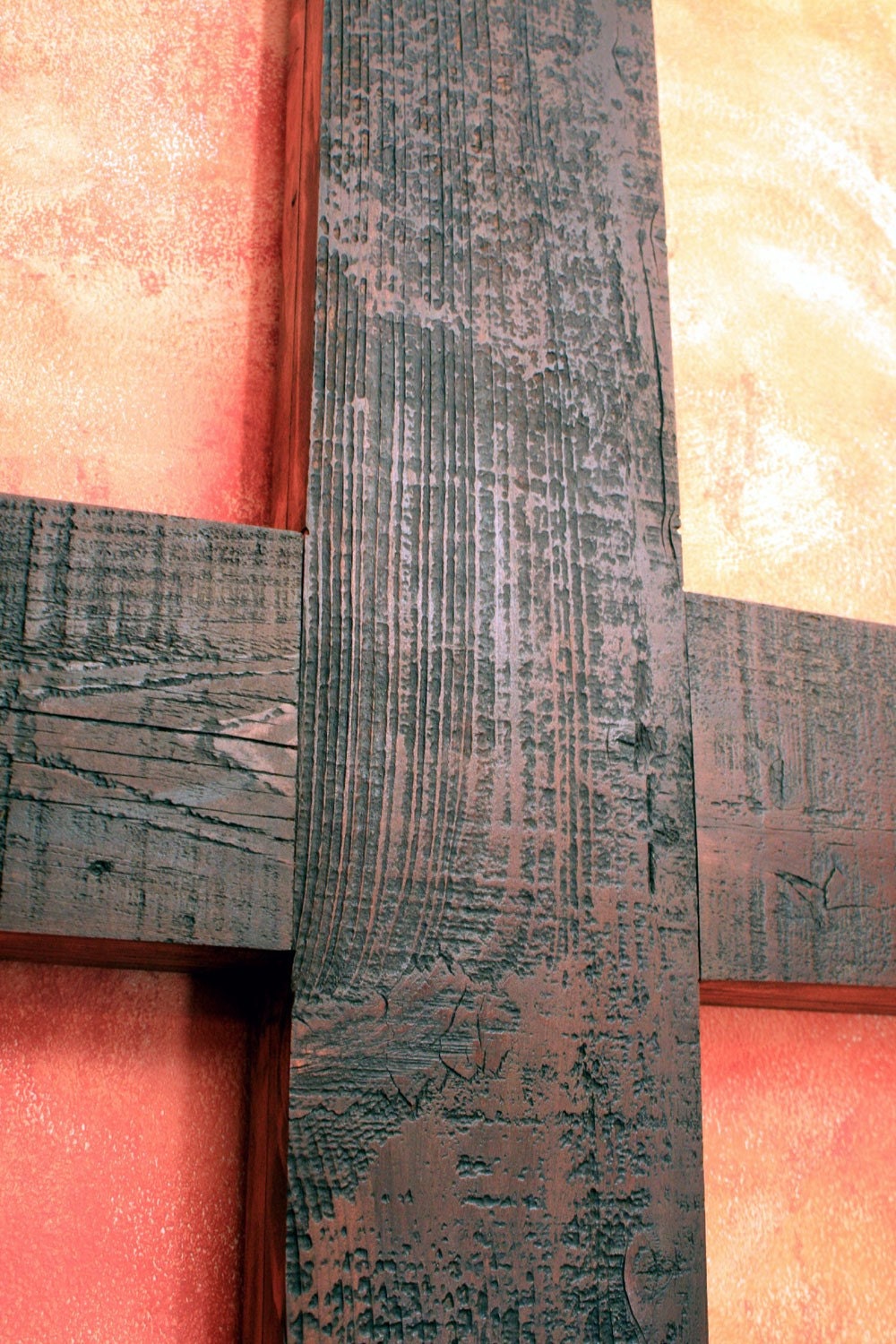 Large Wood Cross. Very Large Wooden Cross. Church Size Cross. Church ...