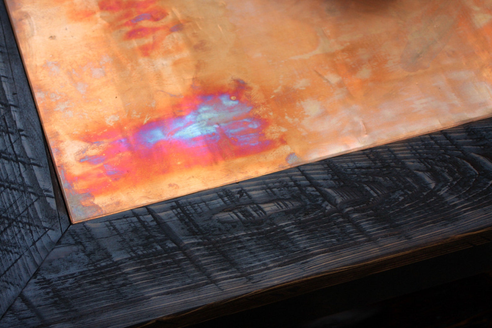 Copper Top Coffee Table. Copper Coffee Table. Refined Rustic Coffee ...