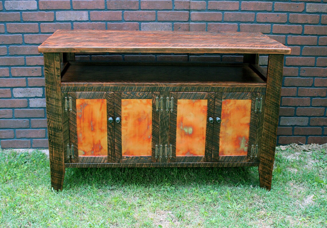 Copper Media Center. Custom Sized for Components. Copper | Etsy