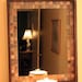 Slate Framed Mirror. Natural Stone Framed Mirror. Slate and Wood Framed ...