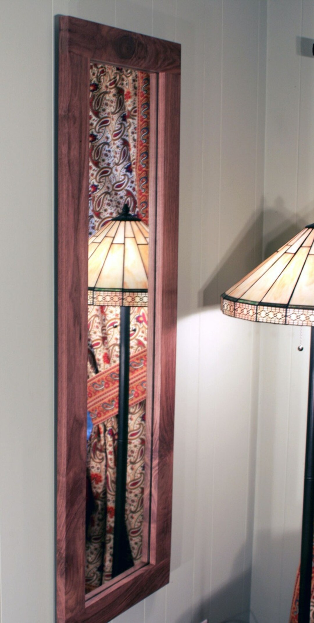 Full Length Walnut Framed Mirror. Walnut Vanity Mirror. Walnut Mantle ...