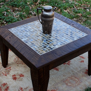 Small Coffee Table. Mosaic Tile Coffee Table. Apartment Size Coffee ...
