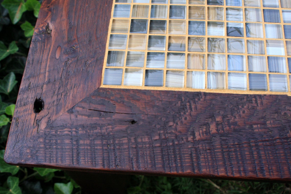 Coffee Table. Mosaic Tile Coffee Table. Rustic Coffee Table. | Etsy