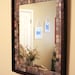 Slate Framed Mirror. Natural Stone Framed Mirror. Slate and Wood Framed ...