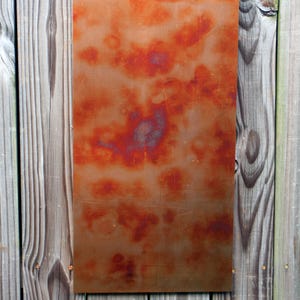 Flame Painted Copper Wall Art. Copper Patina Art. Copper Wall Decor ...