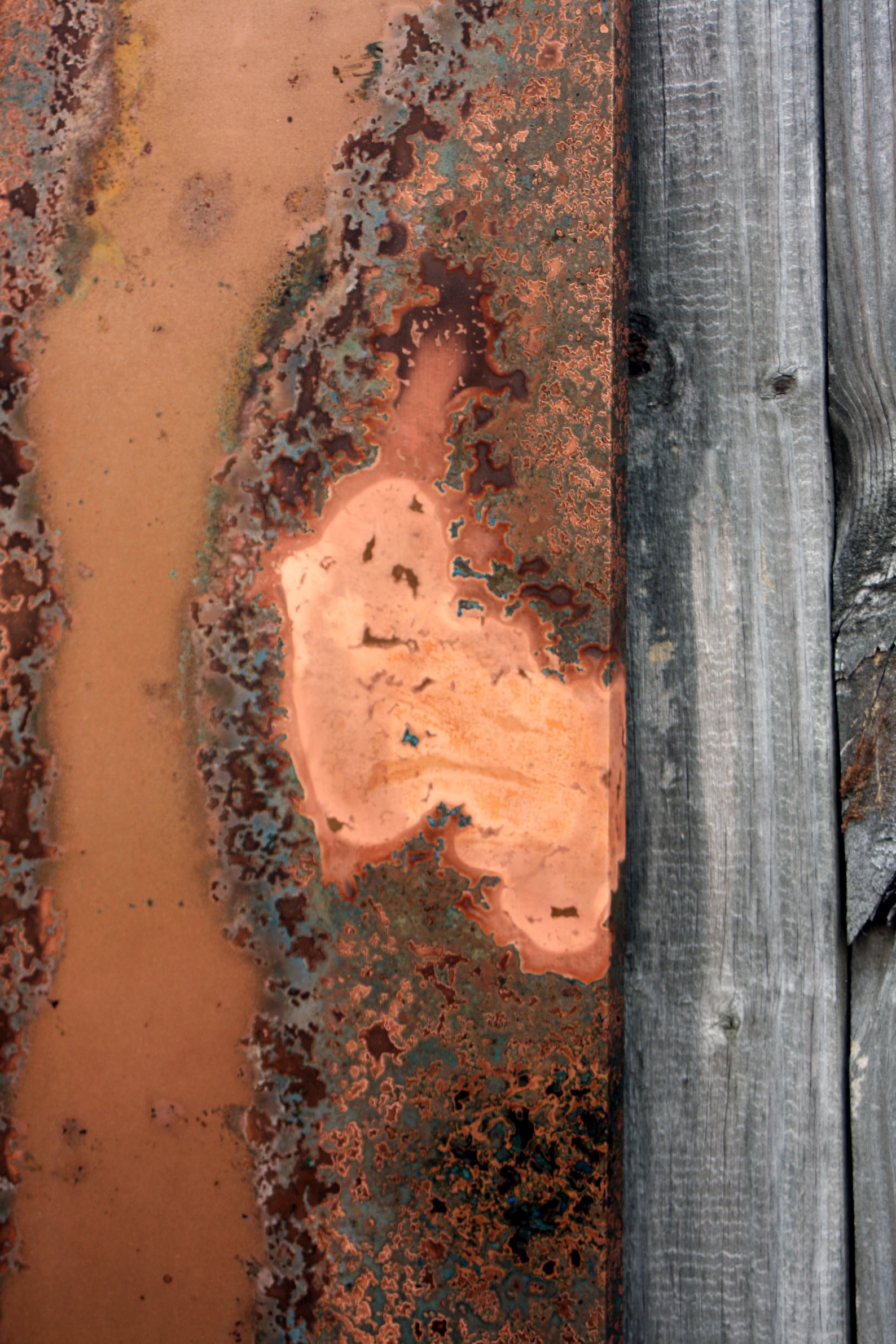 Copper Abstract Art. Light Copper Wall Art. Copper Patina Art. - Etsy