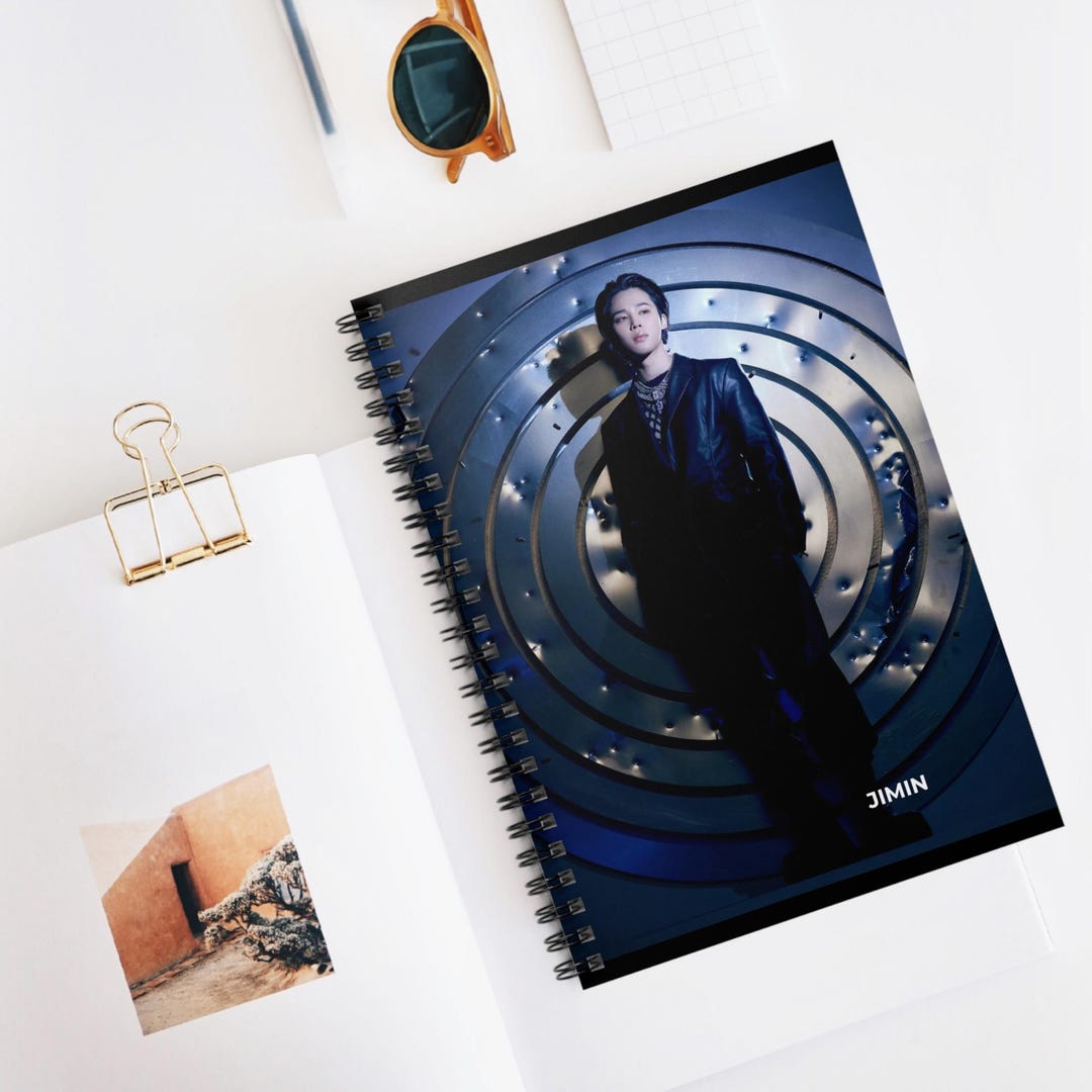 Jimin Lined Notebook Kpop BTS Park Jimin, Mochi, Chim Chim, Proof Album ...