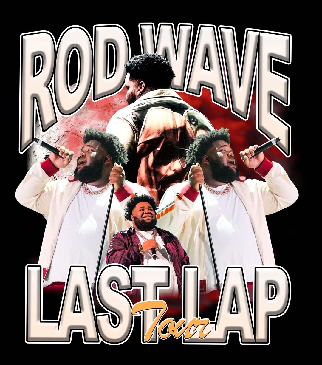 Rod Wave Bootleg Dtg Png Concert Tee Fan Art Rapper Rod Wave 300 Dpi - Etsy