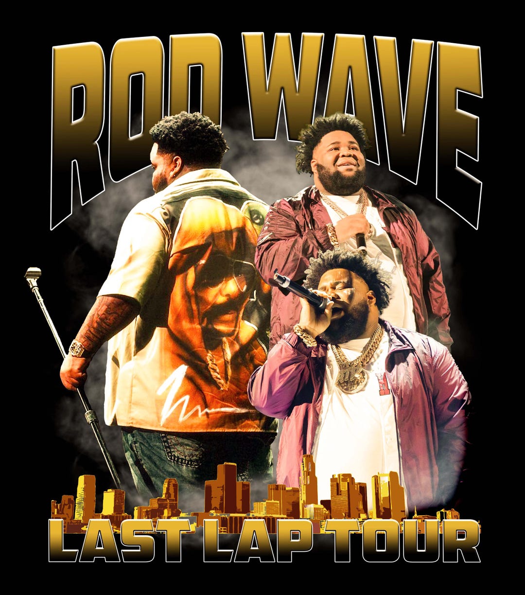 Rod Wave Bootleg Dtg Png Concert Tee Fan Art Rapper Rod Wave 300 Dpi ...