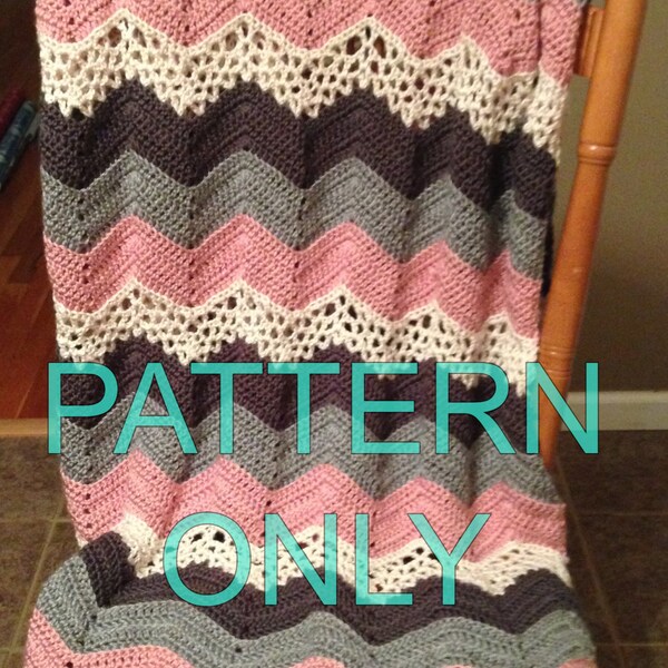 Ripple Afghan Pattern - Etsy