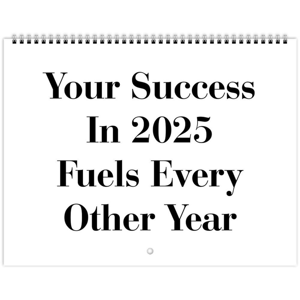 2025 Success Calendar - Motivational Wall Calendar for Hustlers ...