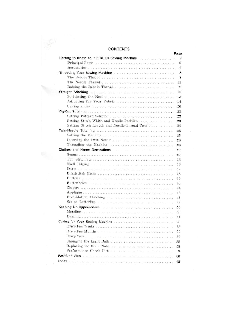 Singer Stylist 457 Instruction Manual Sewing Machine PDF Instant ...