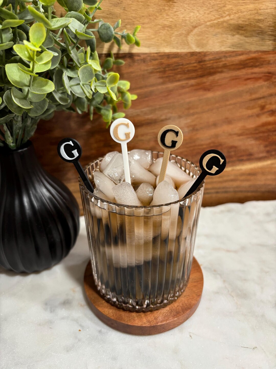 Personalized Wedding Stir Sticks - Custom Initial/date - Cocktail ...