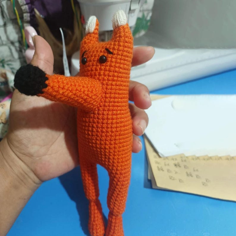 Liar Fox Amigurumi Crochet Pattern PDF Cute Fox No Sew Crochet Pattern ...